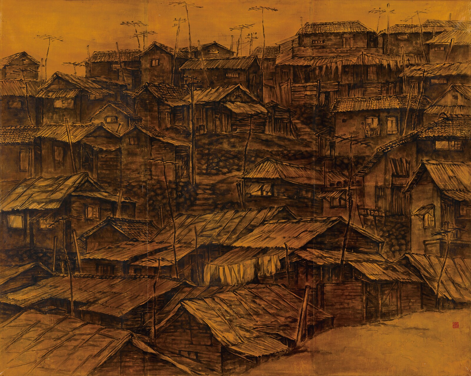 Korean Ink Artist Drawings Playing With Fire: Korean Artist Takes Hot