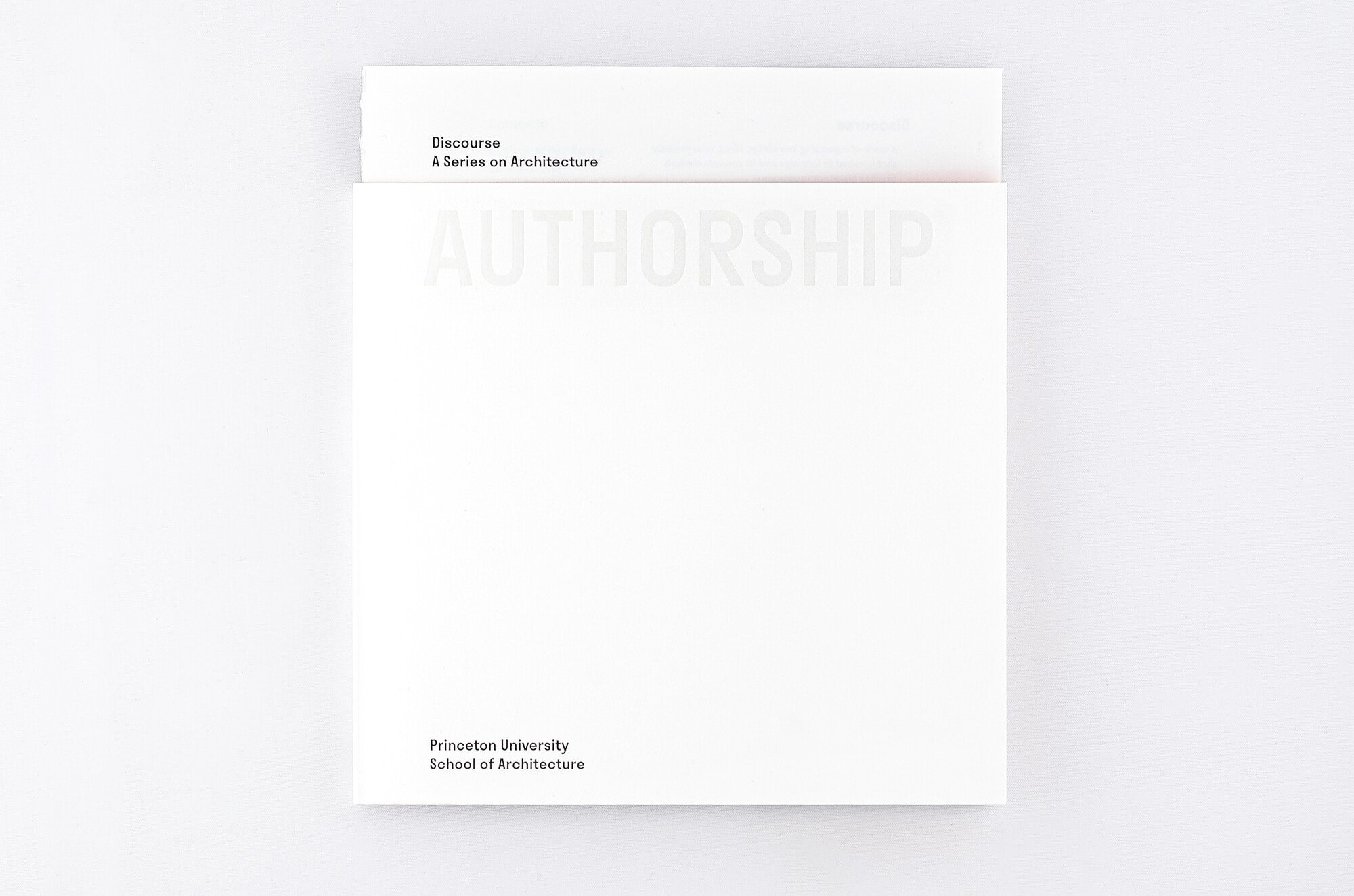 Authorship: Discourse, A Series on Architecture - Announcements - e-flux