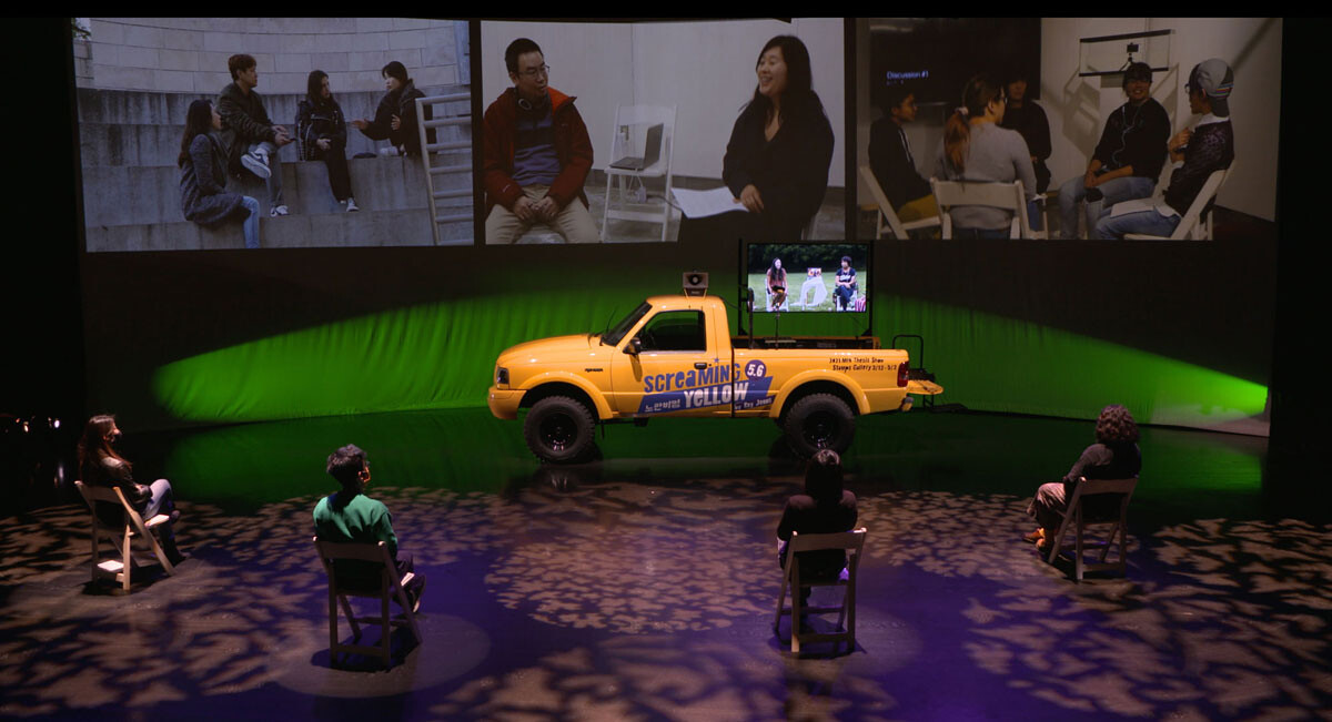 Christine Bruening, Nathan Byrne, Rey Jeong, and Benjamin Winans ...