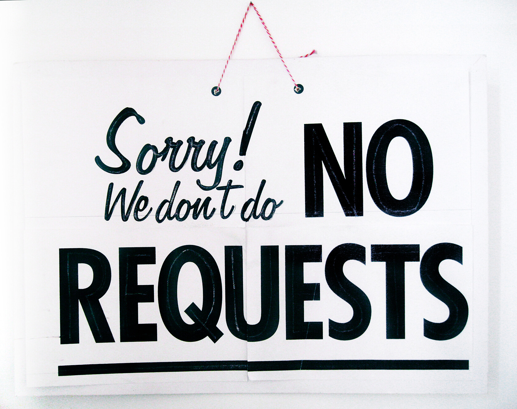 Will Holder: Sorry! NO We Don’t Do REQUESTS - Announcements - e-flux