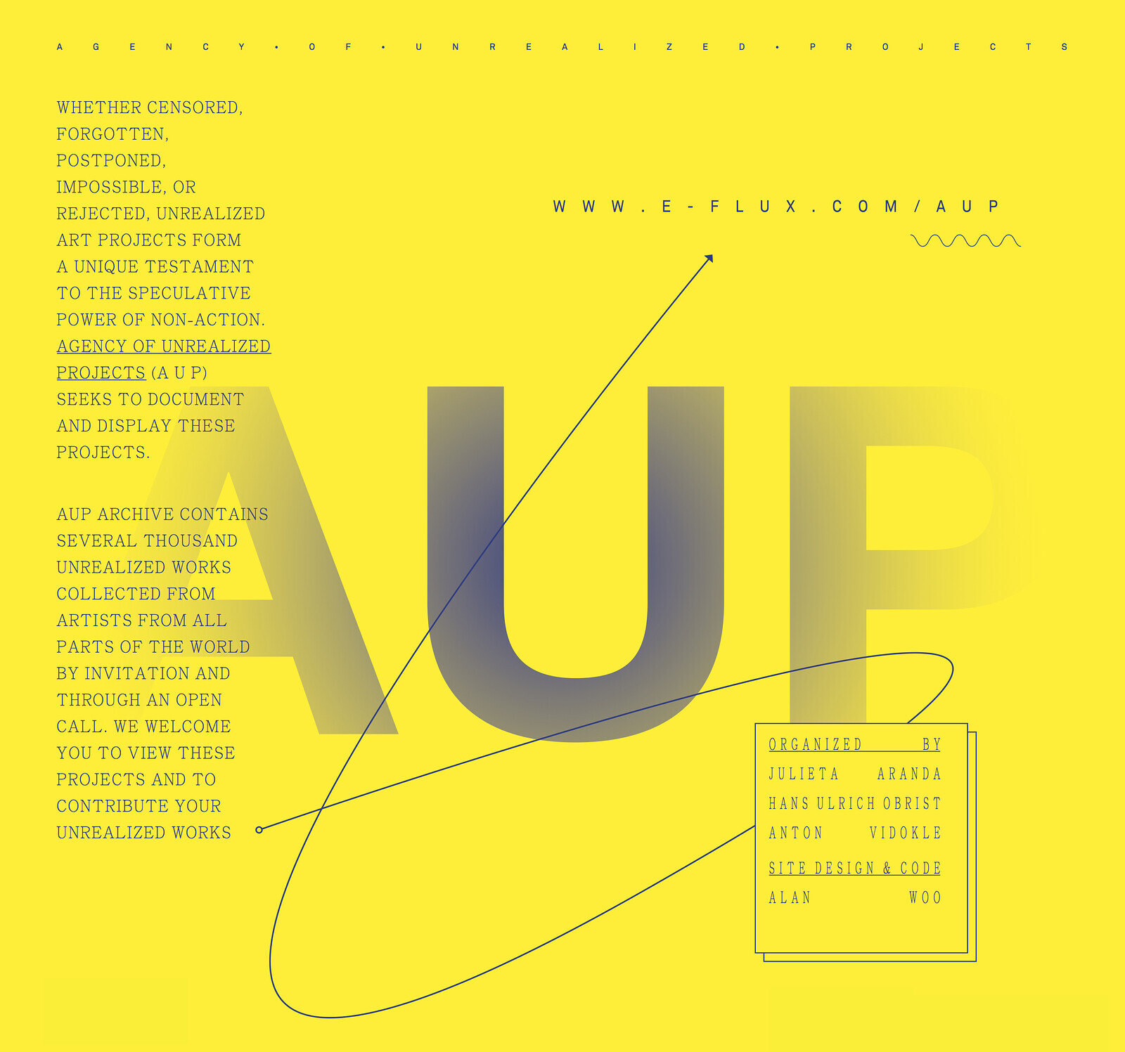 Agency of Unrealized Projects (AUP) - Directory - e-flux