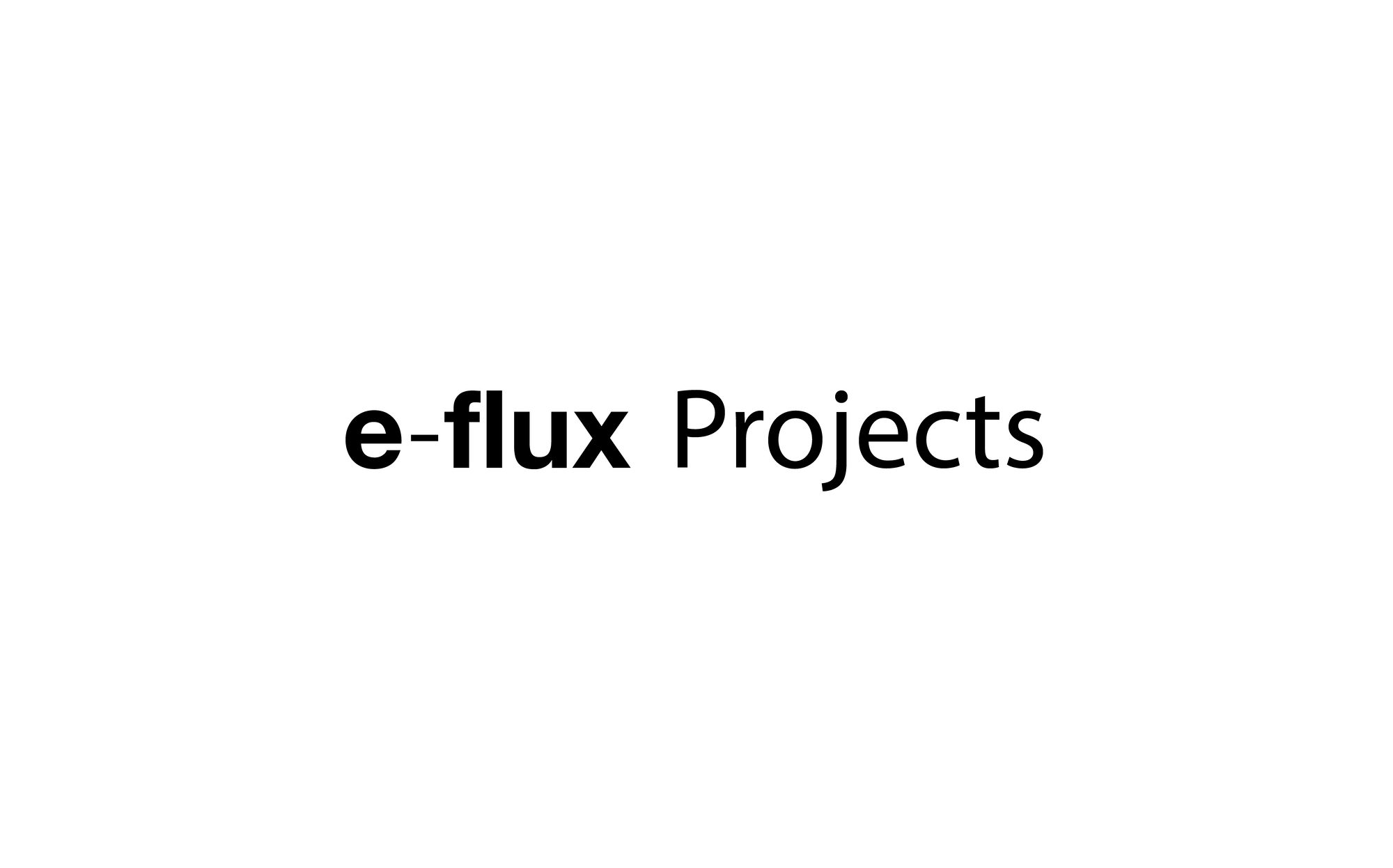 Projects E Flux