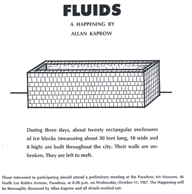 Allan Kaprow: FLUIDS, 1967/2005 - Announcements - e-flux