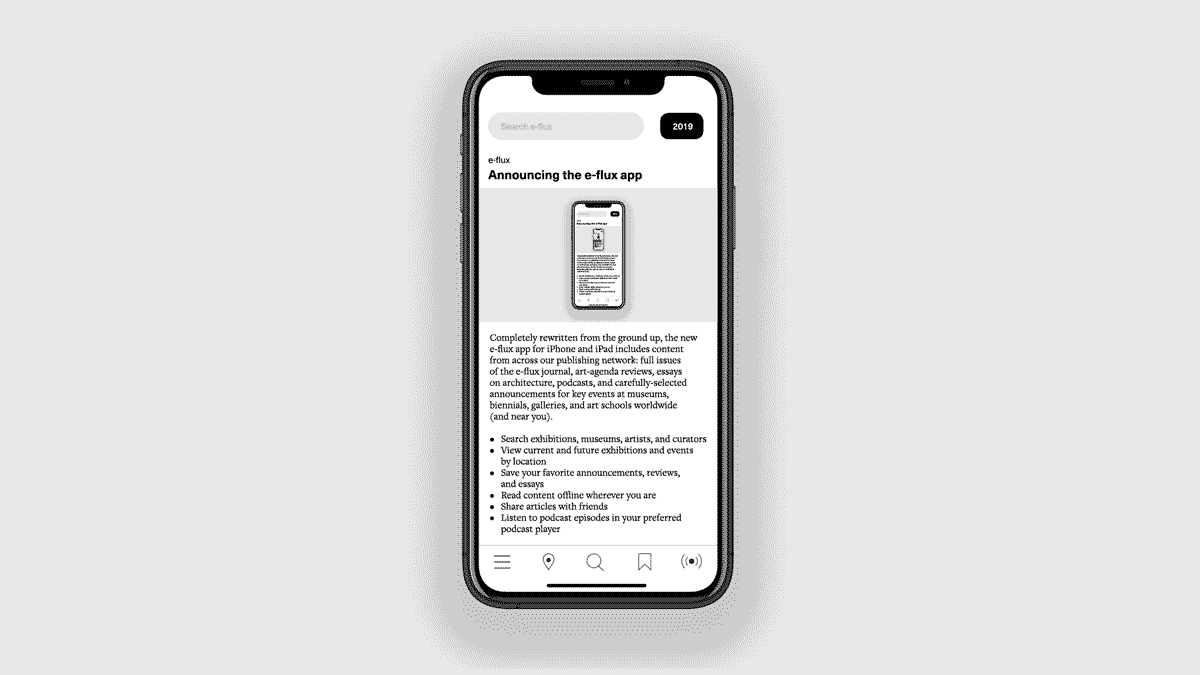 New e-flux app for iPhone and iPad - Announcements - e-flux