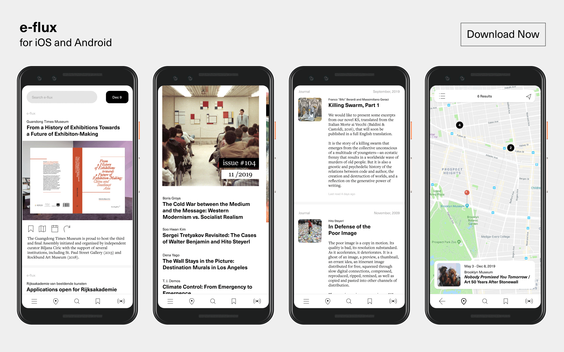 e-flux app now available for Android and iOS - Announcements - e-flux